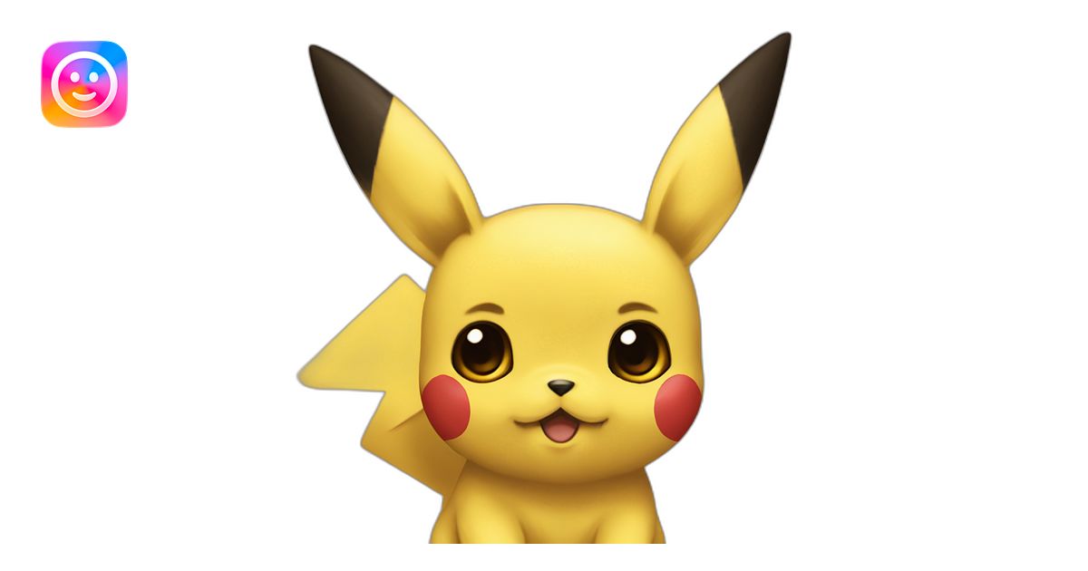 Pikachu and eevee hybrid emoji | AI Emoji Generator