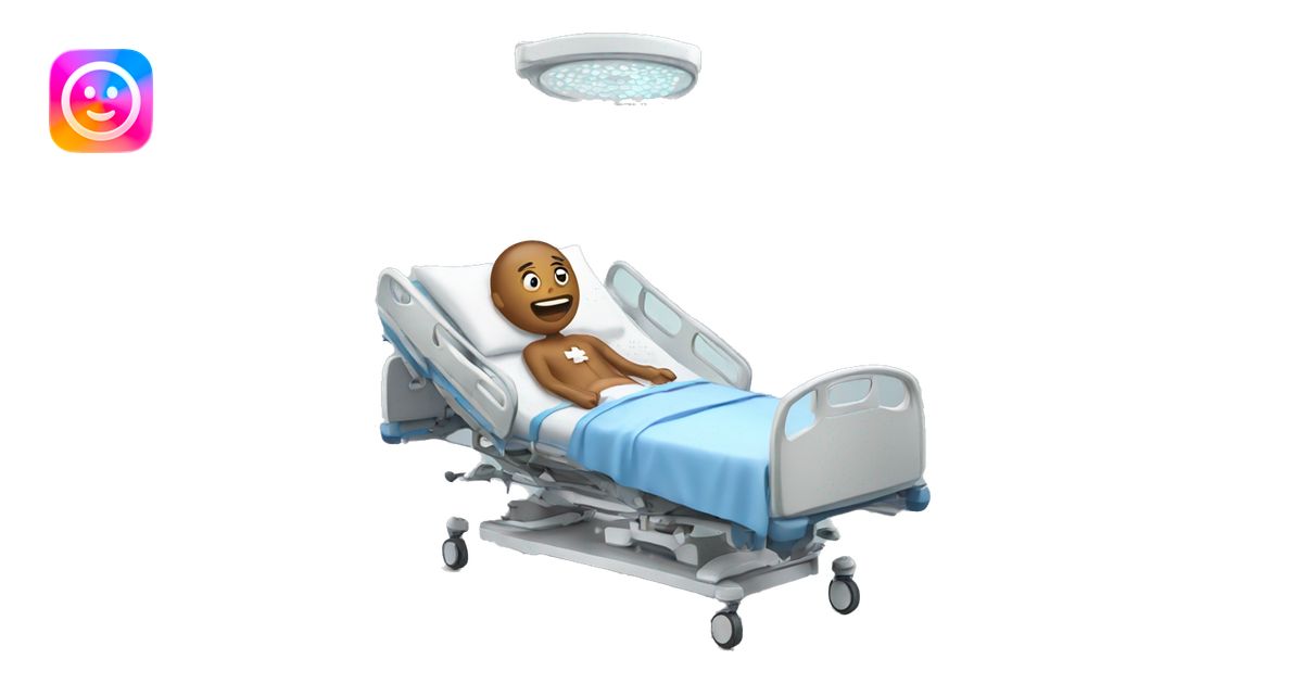 patient in a hospital bed emoji | AI Emoji Generator
