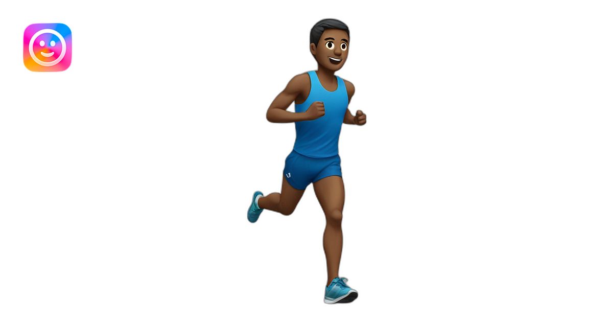 Marathon runner emoji | AI Emoji Generator