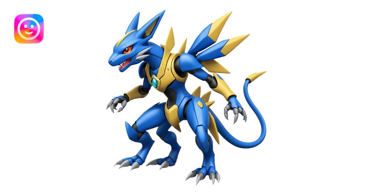 Modern Futuristic Cyber-Greymon-Greninja-Zeraora-Pokémon-Digimon ...
