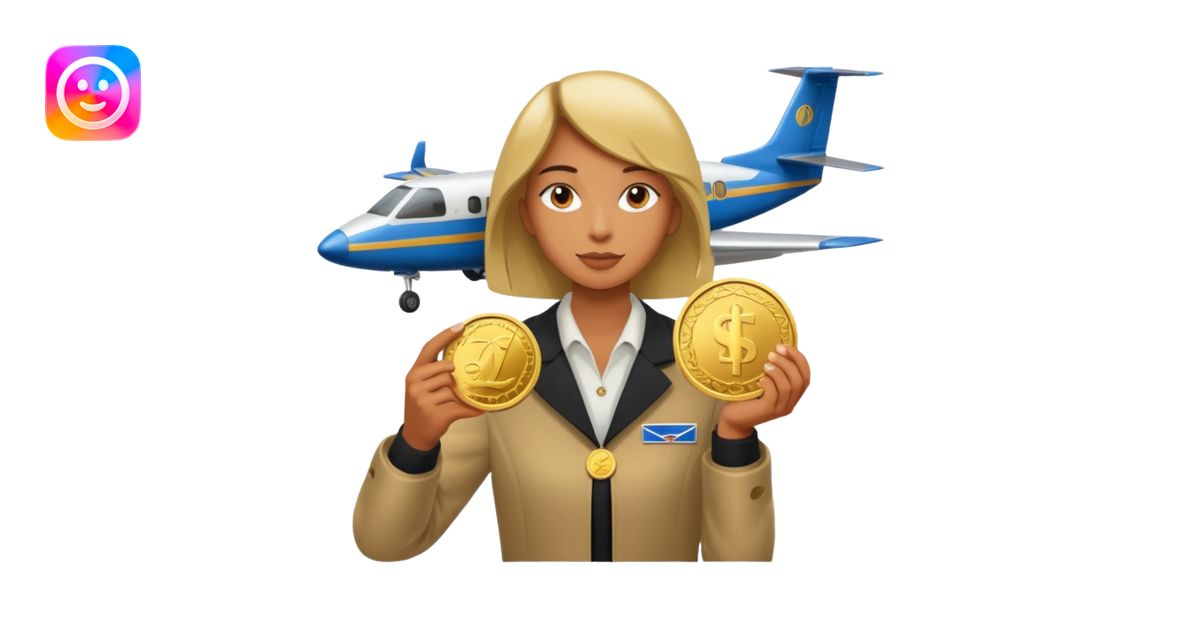 coin monet avia aircraft emoji | AI Emoji Generator