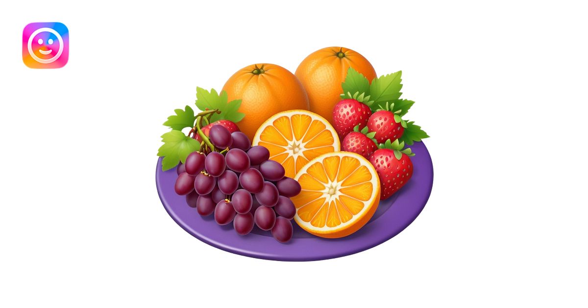Fruit Plate emoji | AI Emoji Generator