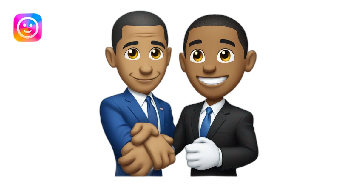 Barack Obama and sonic the hedgehog holding hands emoji | AI Emoji ...