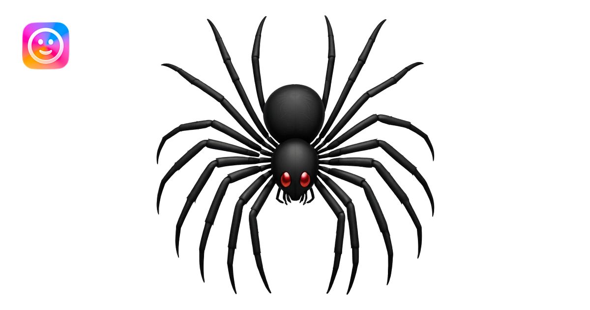 black back spider emoji | AI Emoji Generator