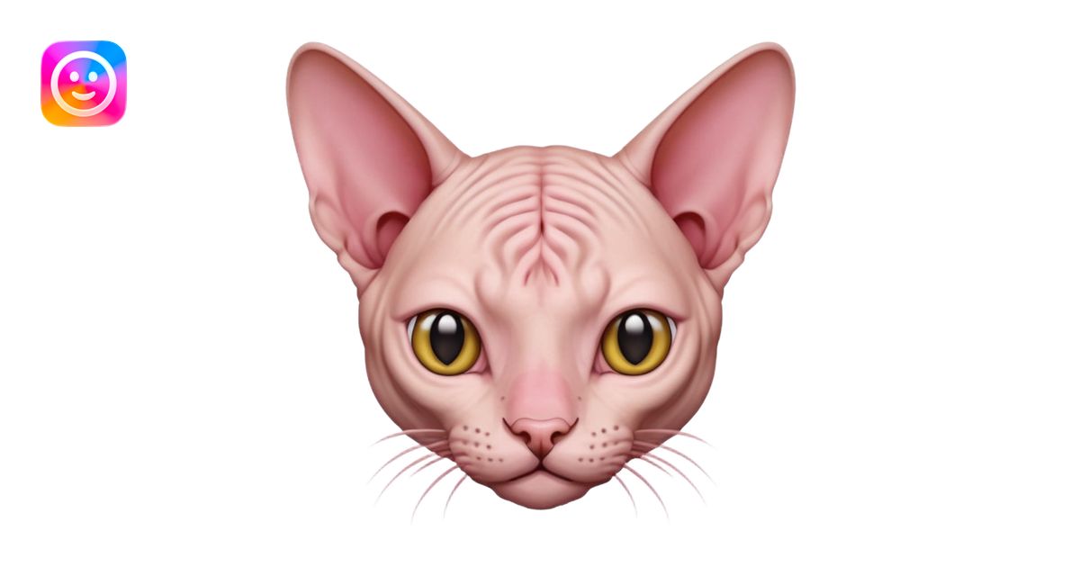 Sphynx cat emoji | AI Emoji Generator