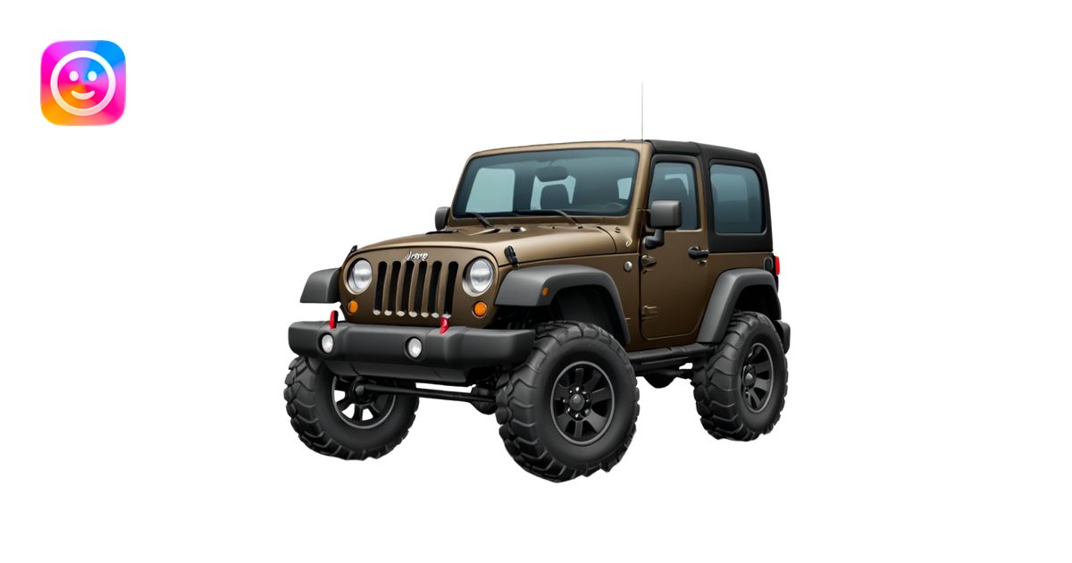 Jeep Wrangler best view emoji | AI Emoji Generator