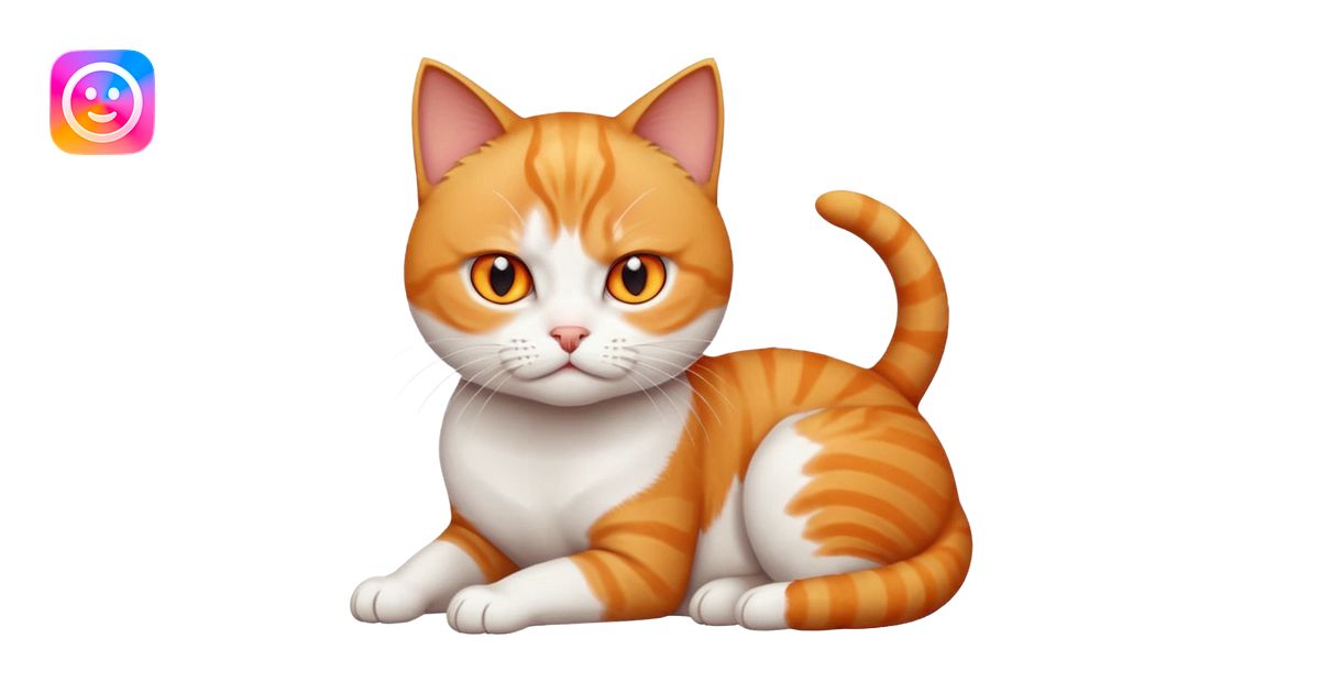 full body angry tiny short hair ginger and white cat with orange eyes ...