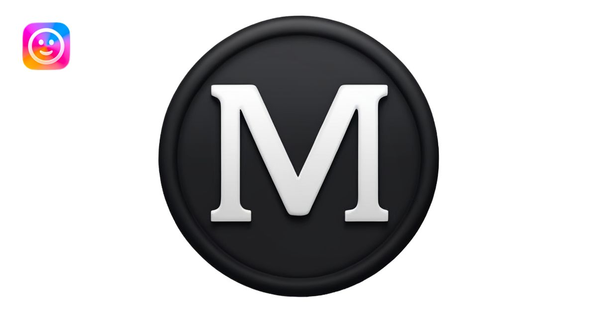 Black circle with MB written on in the middle of it. Nothing else no ...