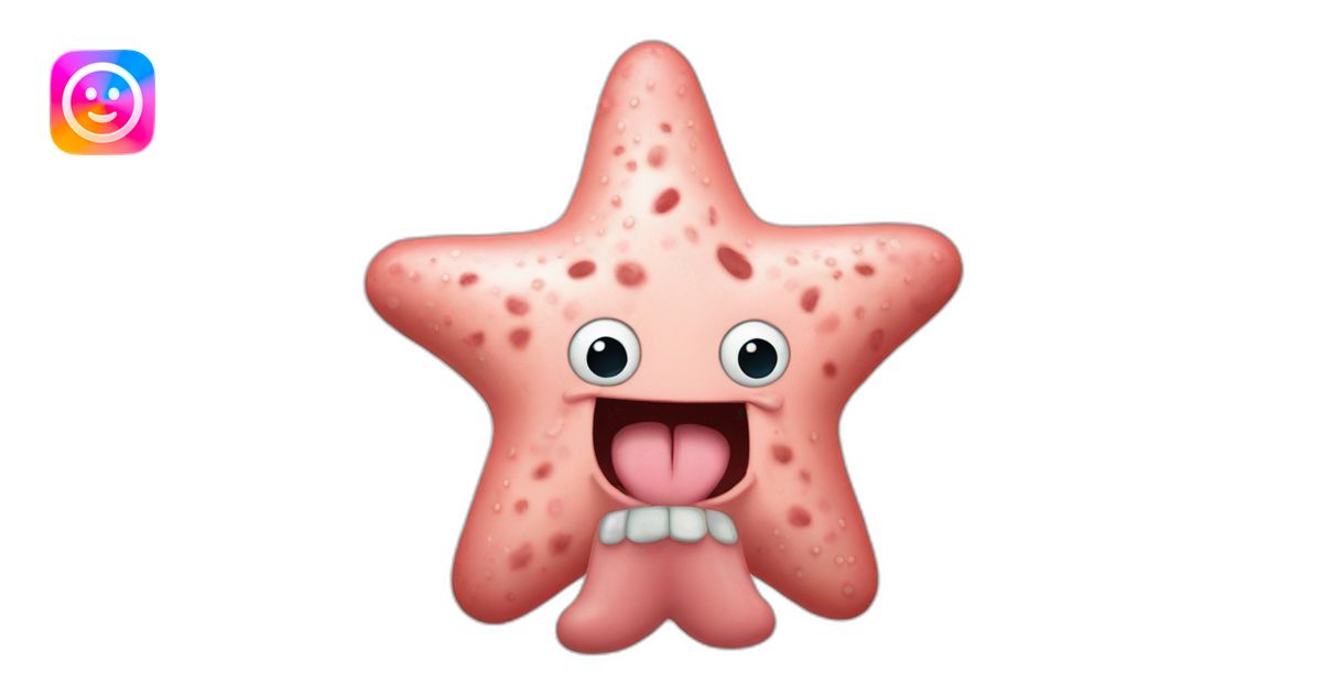 Patrick star emoji | AI Emoji Generator
