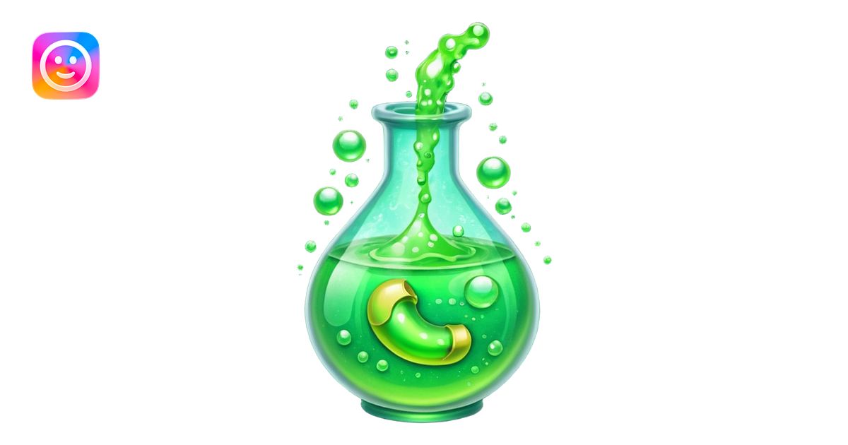 glitter toxic potion emoji | AI Emoji Generator