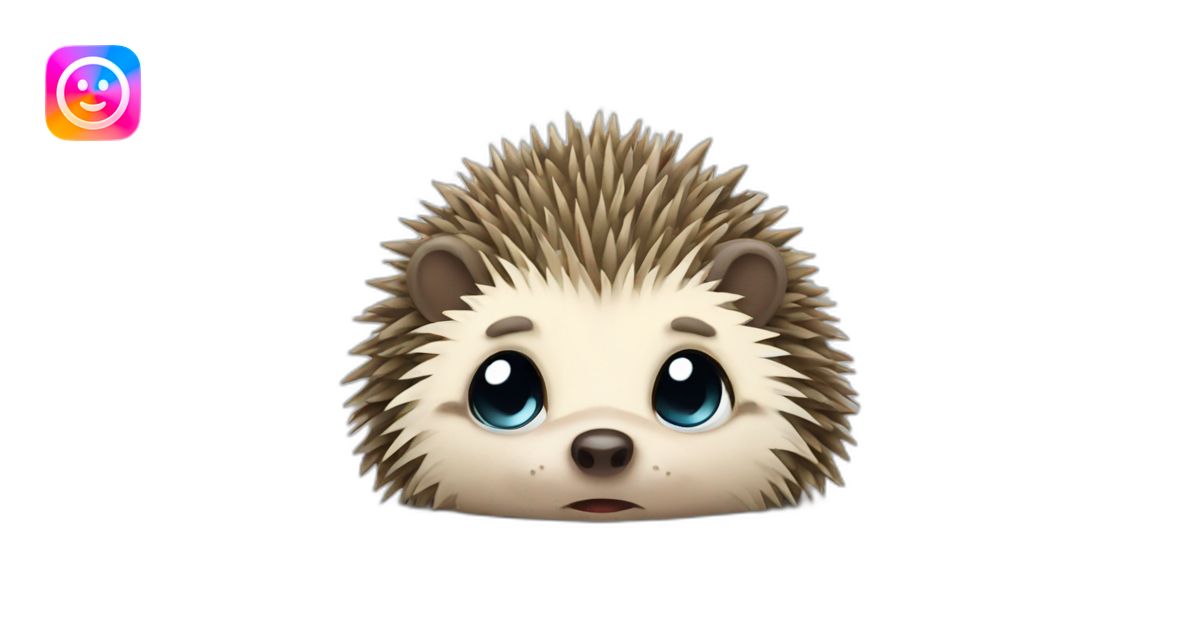 hedgehog crying emoji | AI Emoji Generator