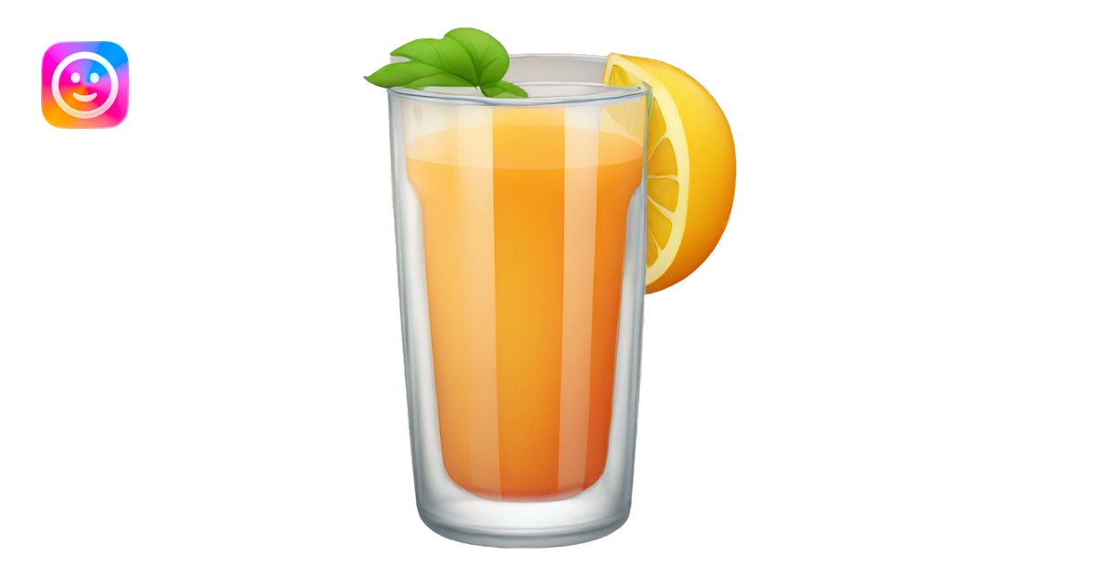JUICE GLASS emoji | AI Emoji Generator