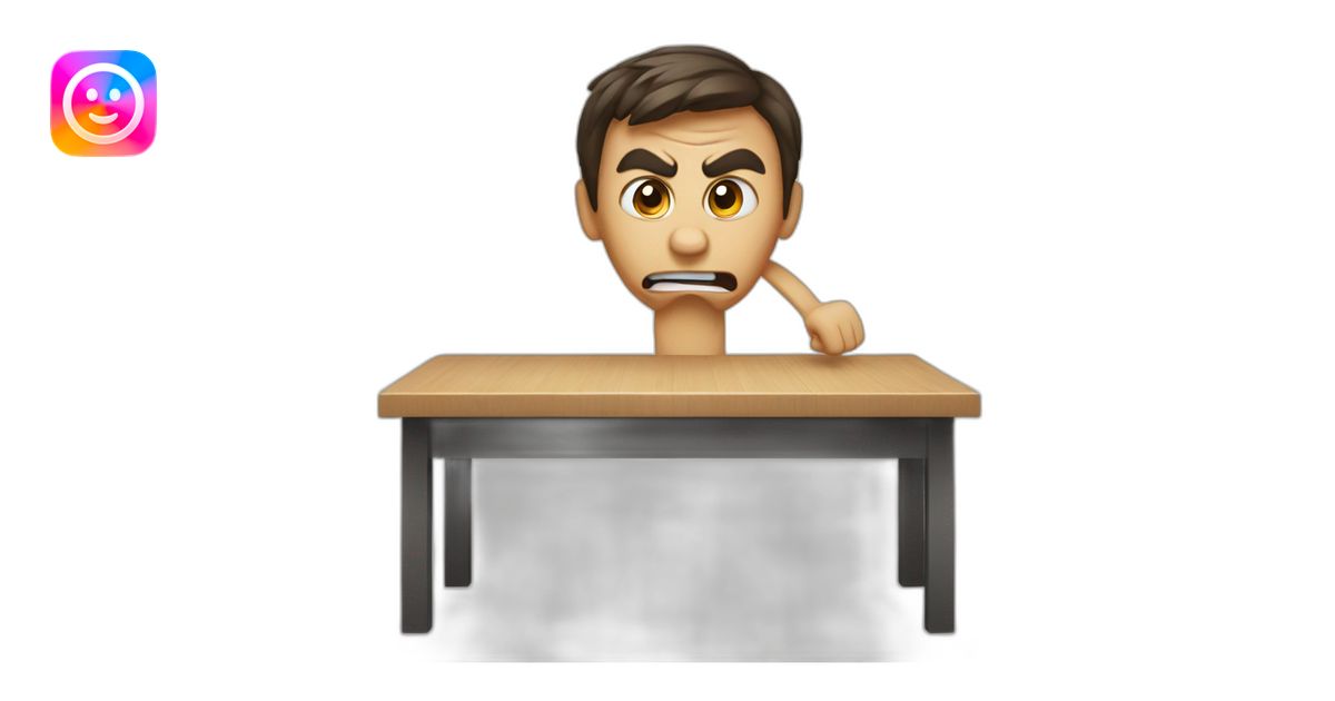 table flip angry emoji | AI Emoji Generator