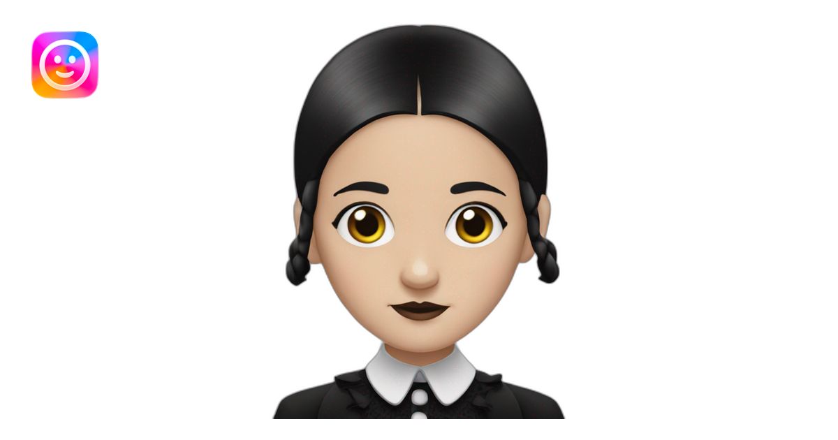 Wednesday addams emoji | AI Emoji Generator