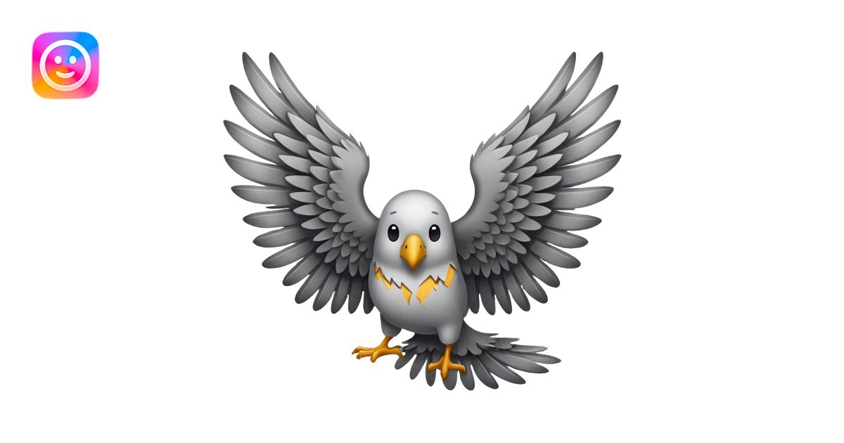 Wings left emoji | AI Emoji Generator