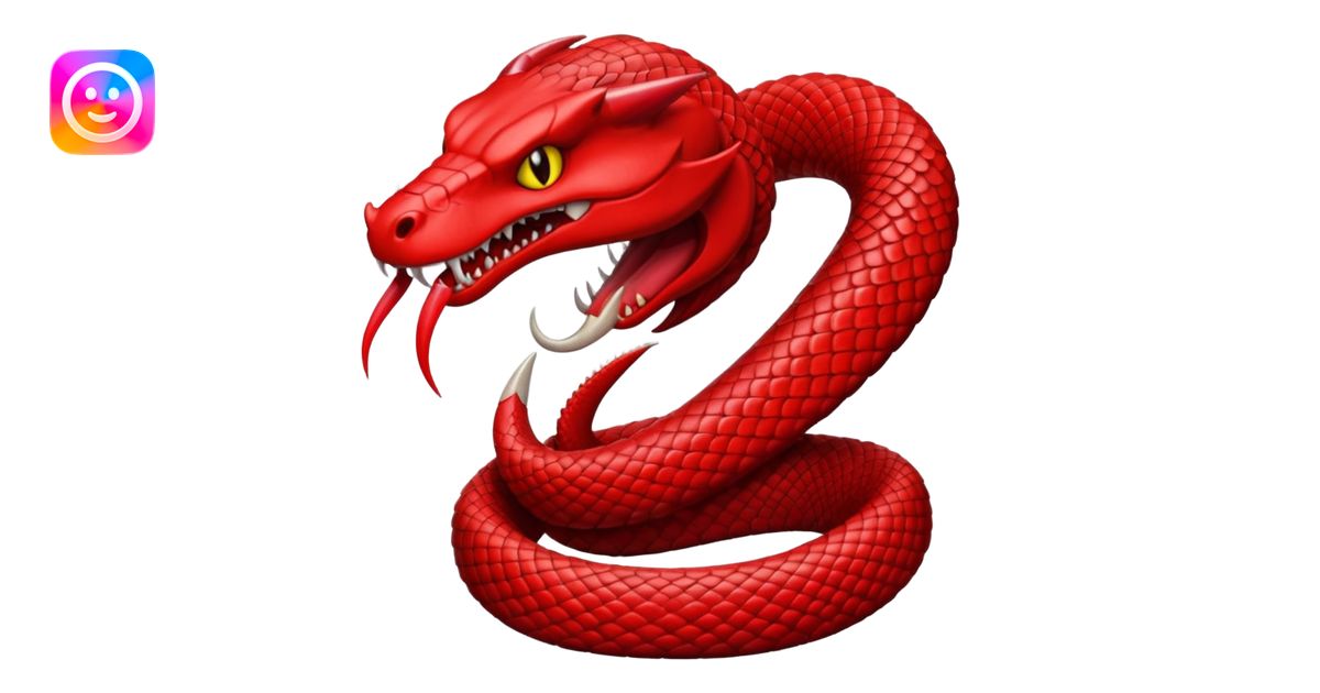 Devil snake emoji | AI Emoji Generator