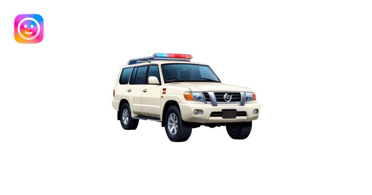 Stars in night desert and Nissan patrol cars behind emoji | AI Emoji ...