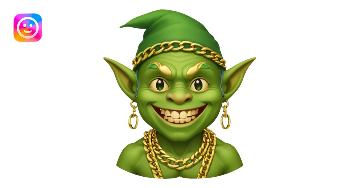 Goblin Rapper emoji | AI Emoji Generator