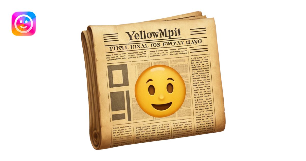 Vintage newspaper emoji | AI Emoji Generator