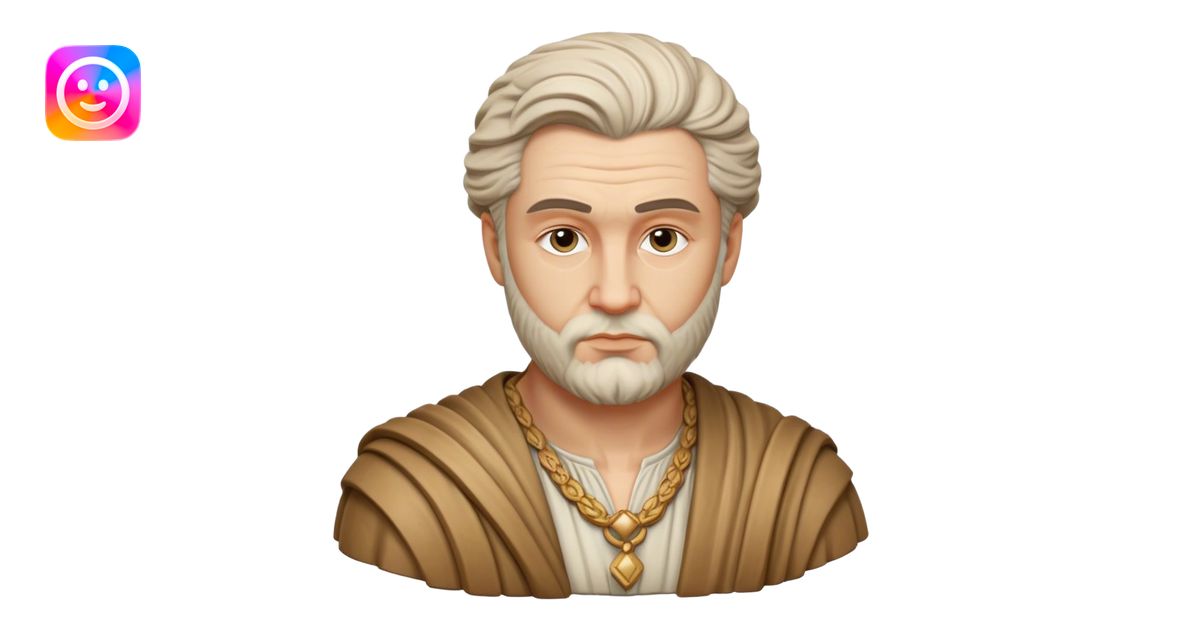 Cinematic Realistic Ivan Meštrović Portrait Emoji, depicted as a ...