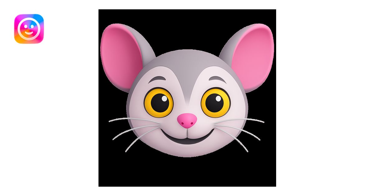 Change the mouse's expression to a smiling one instead of sticking its ...