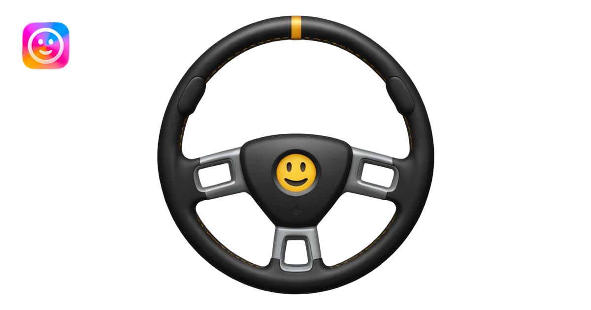 steering wheel emoji | AI Emoji Generator