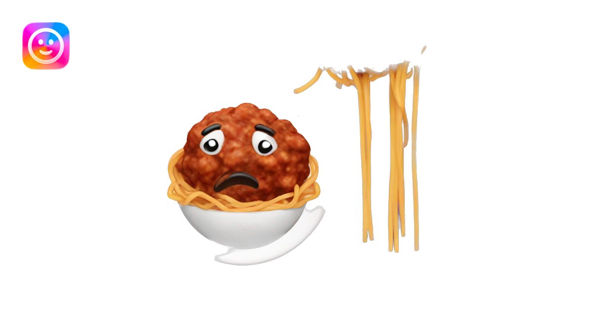 spaghetti and meatballs emoji | AI Emoji Generator