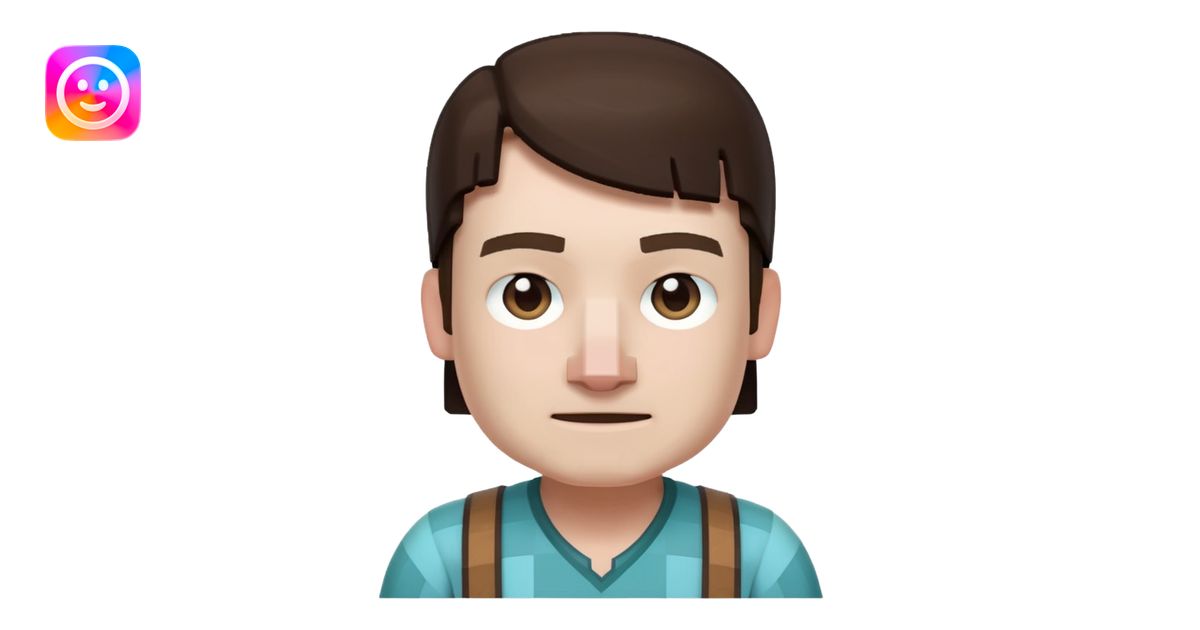 villager from Minecraft face emoji | AI Emoji Generator