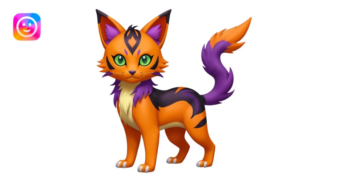 Liepard-Litten-Sprigatito-Pokémon-fusion-creature (full body) emoji ...