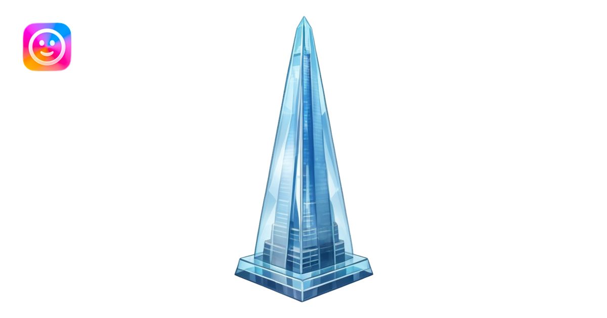 a glass tower, the shard emoji | AI Emoji Generator