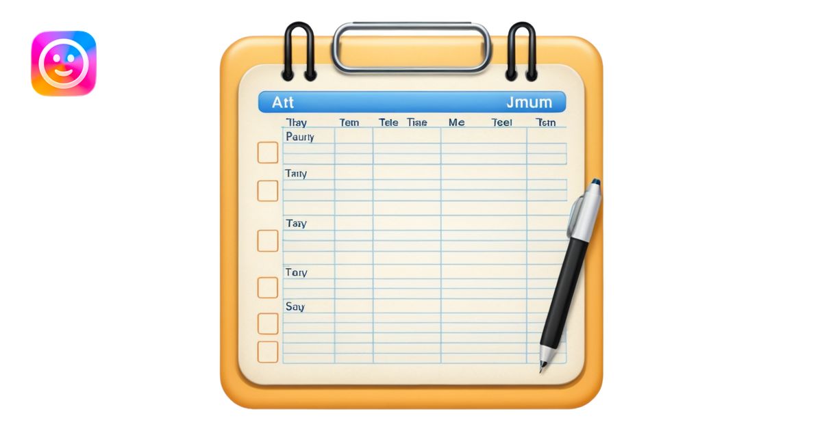 schedule emoji | AI Emoji Generator