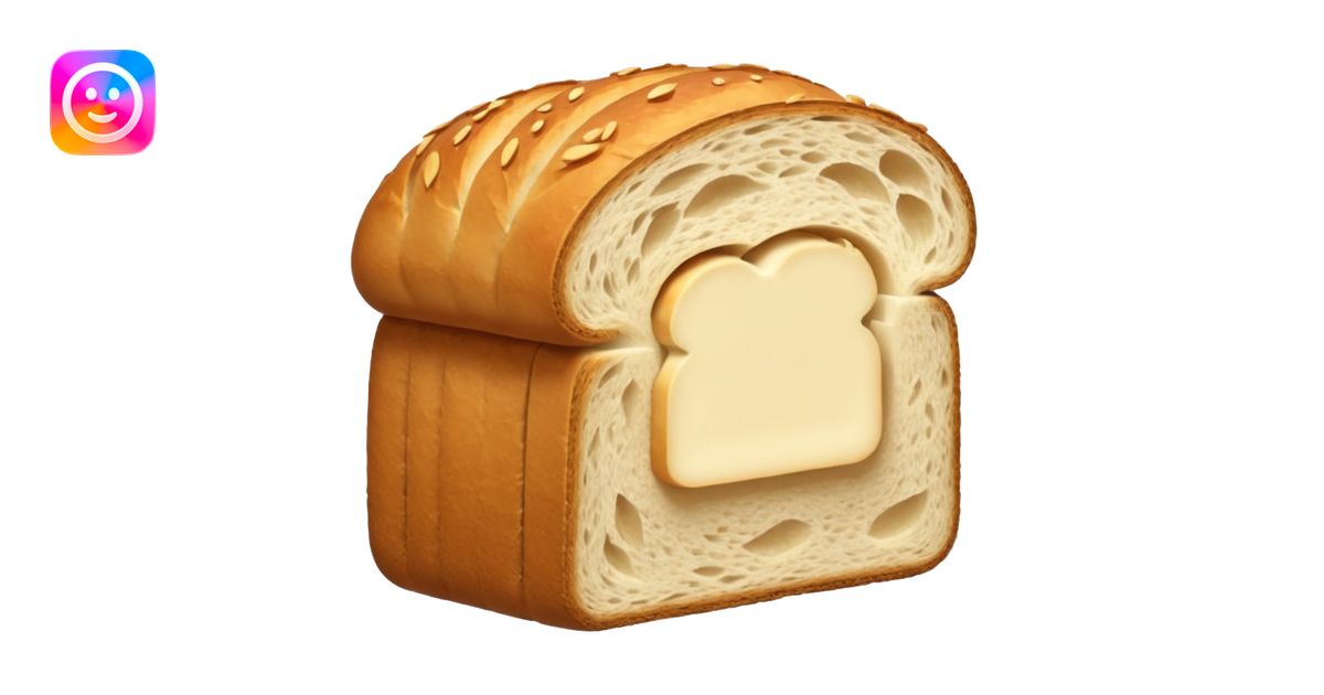 just a sliced bread load simple emoji | AI Emoji Generator