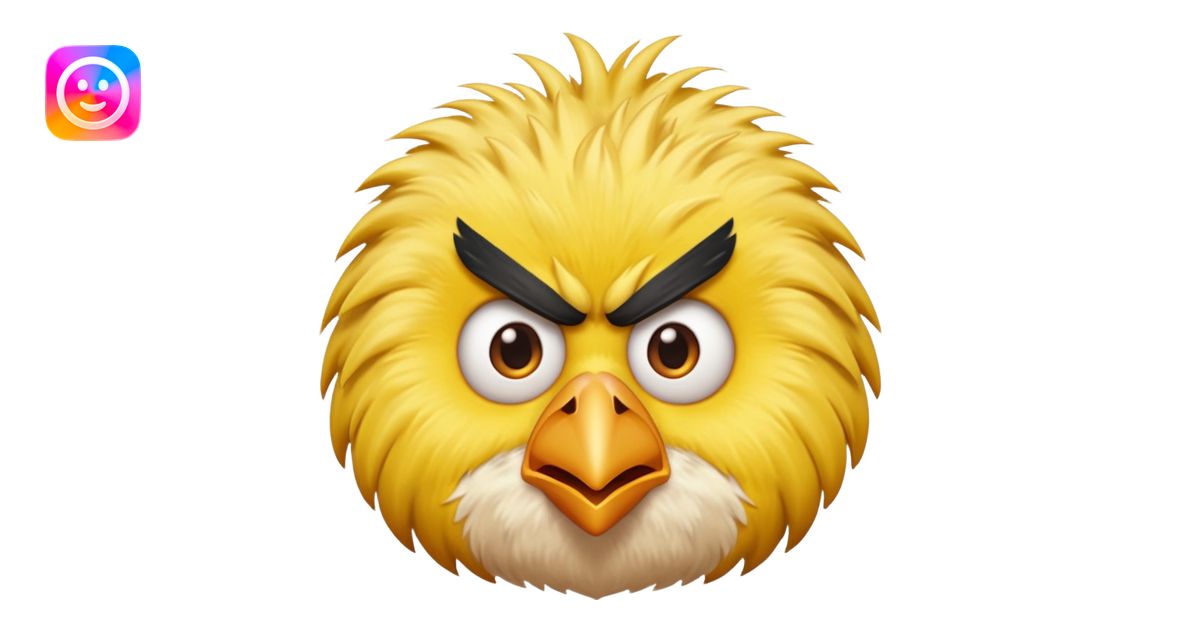 annoyed cute angry bird emoji emoji | AI Emoji Generator