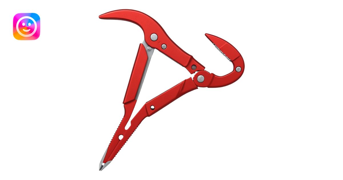 red bent nose Pliers emoji | AI Emoji Generator