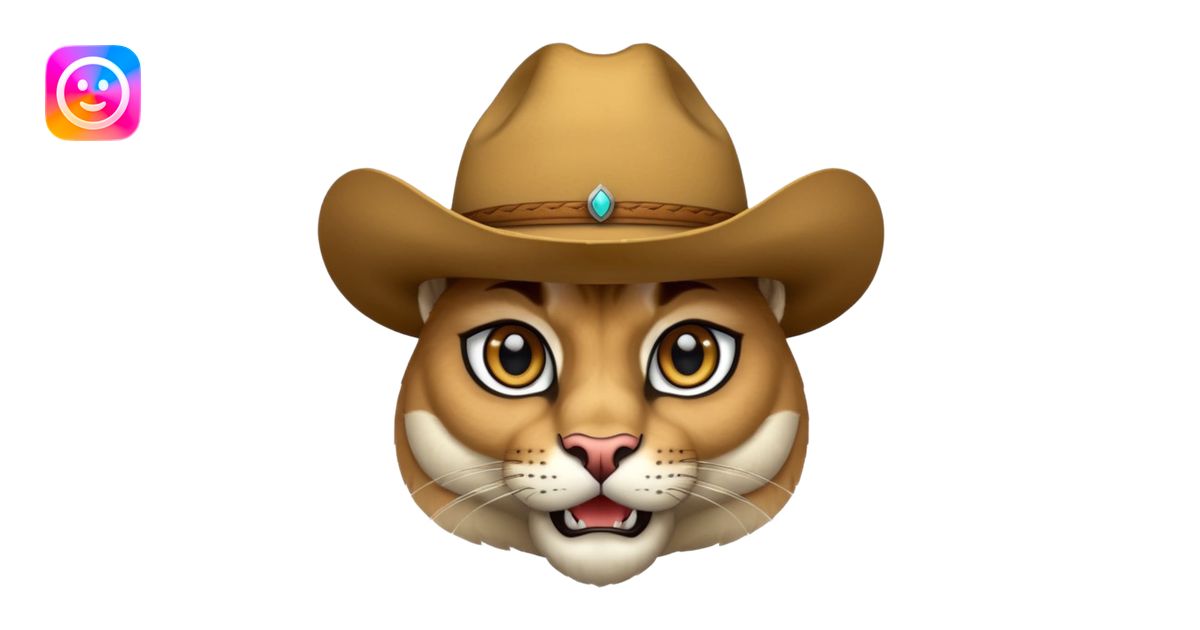 puma with cowboy hat emoji | AI Emoji Generator