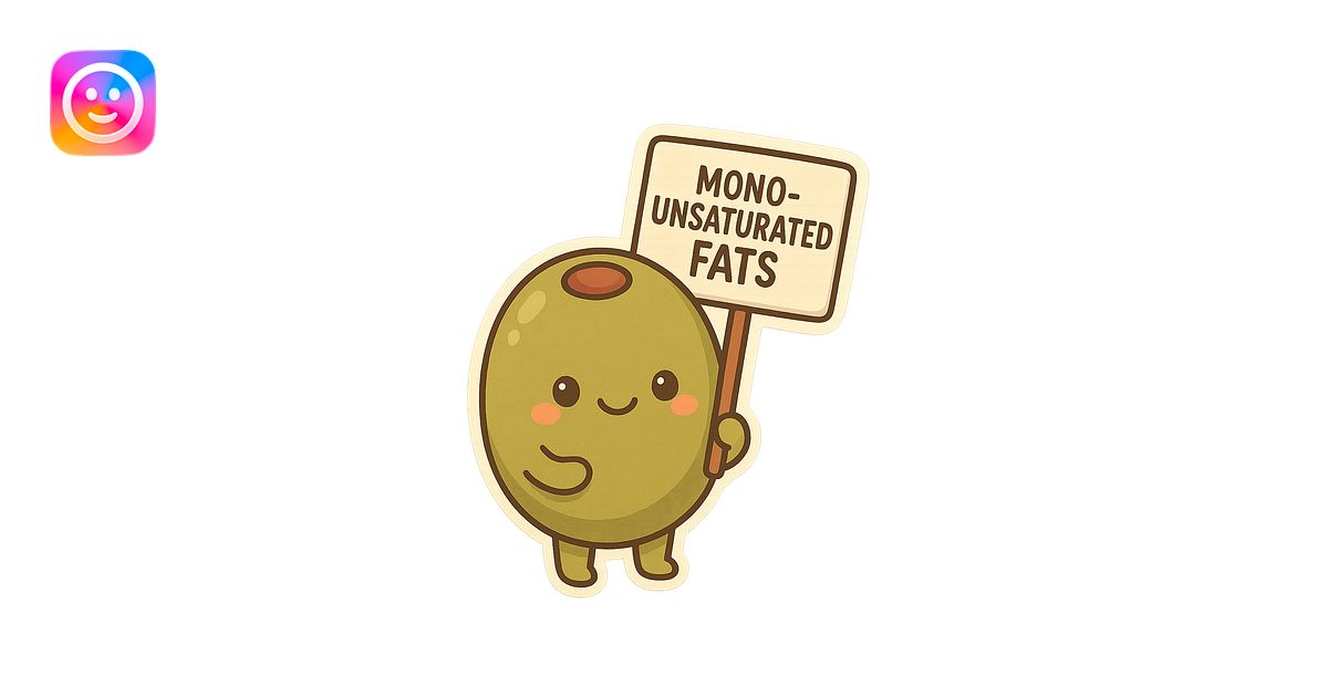 Monounsaturated fats emoji | AI Emoji Generator