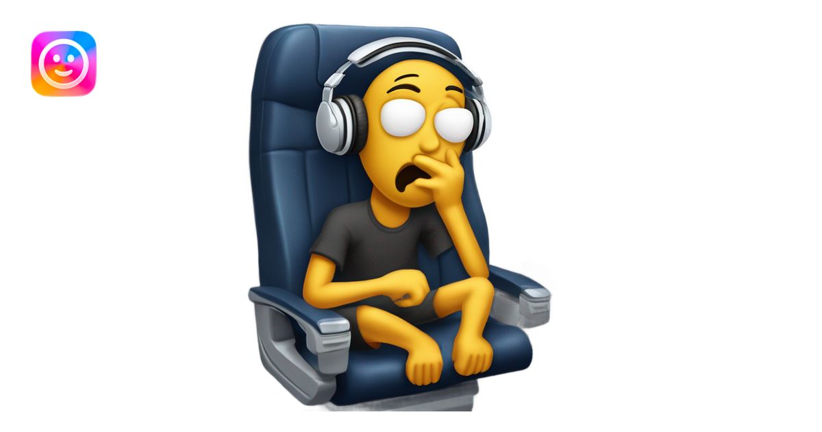 Funny Edward munch the scream on An airplane emoji | AI Emoji Generator