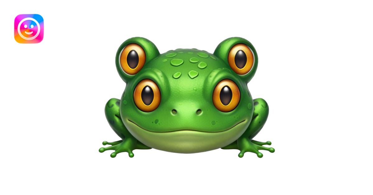 frog less shiny emoji | AI Emoji Generator