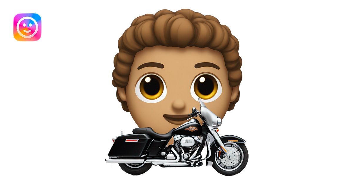 black Harley-Davidson Electra Glide Classic emoji | AI Emoji Generator