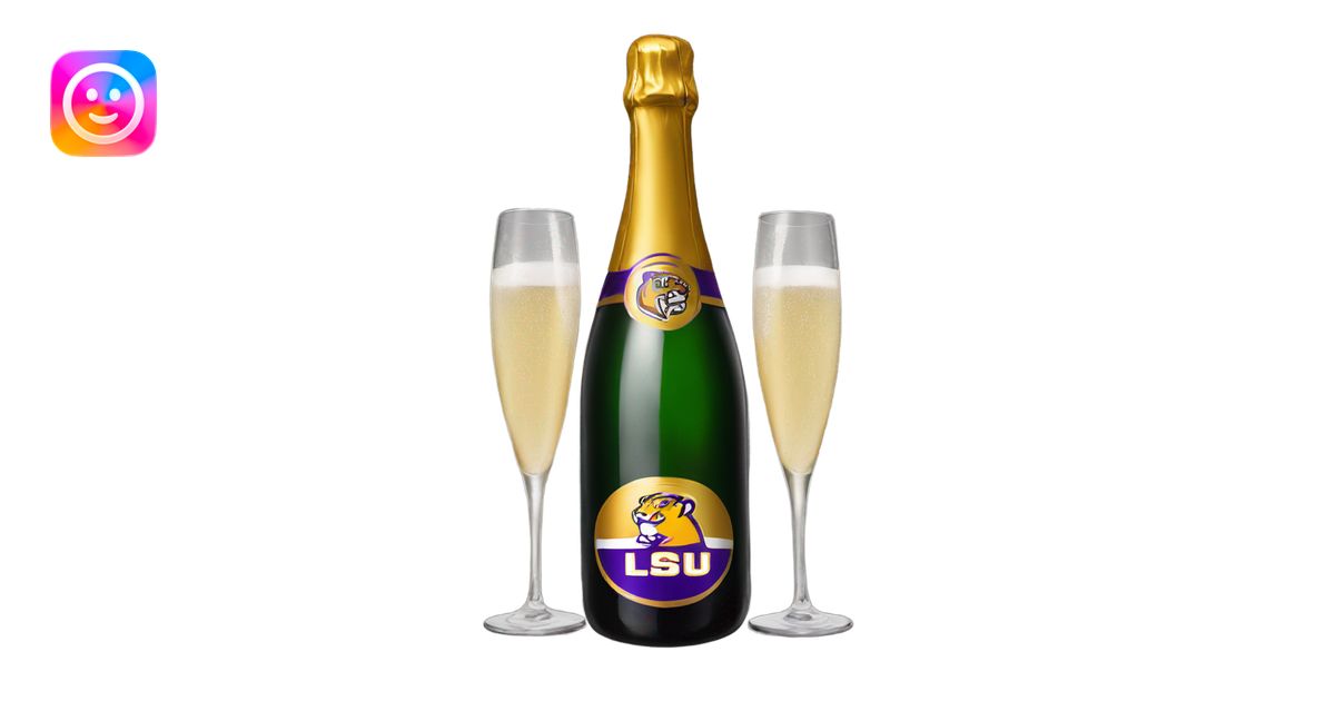 LSU champagne emoji | AI Emoji Generator