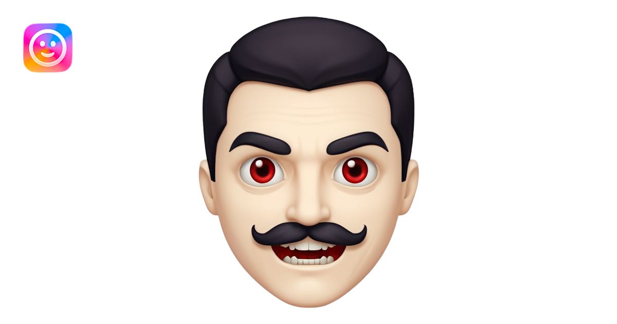 vampire with mustache emoji | AI Emoji Generator