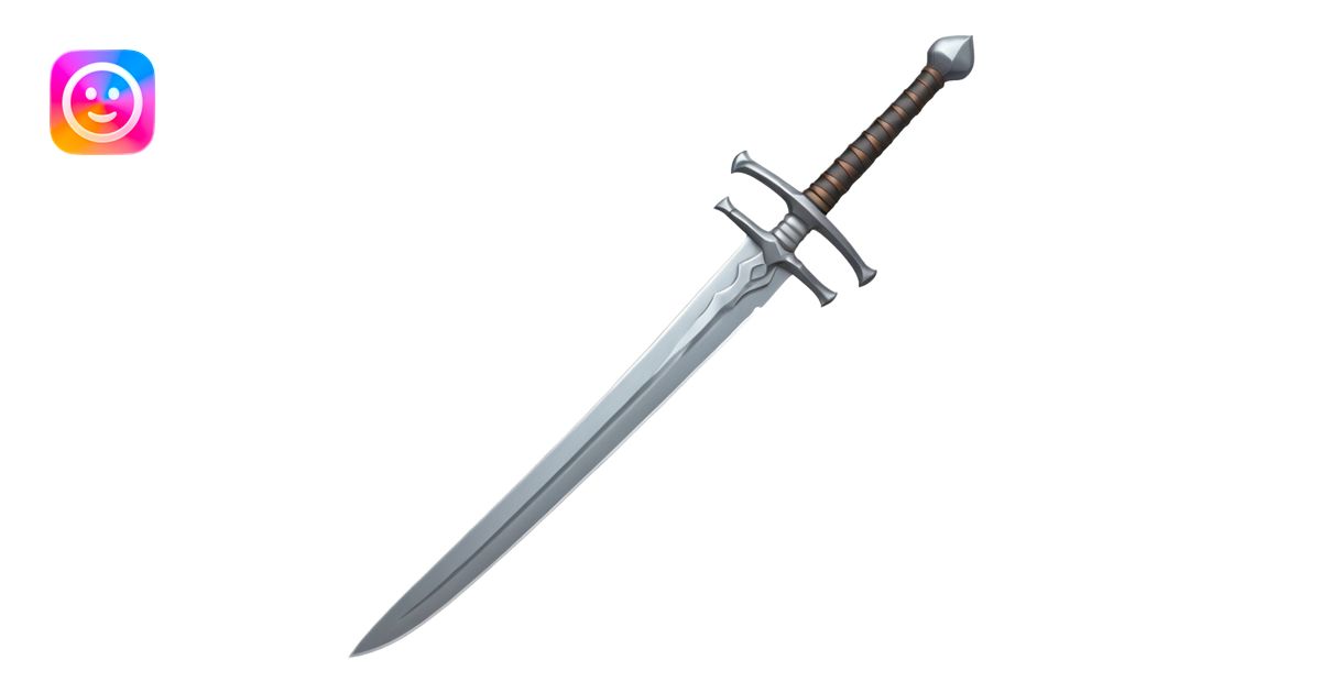 zulfiqar sword, minimal, recognizable emoji | AI Emoji Generator