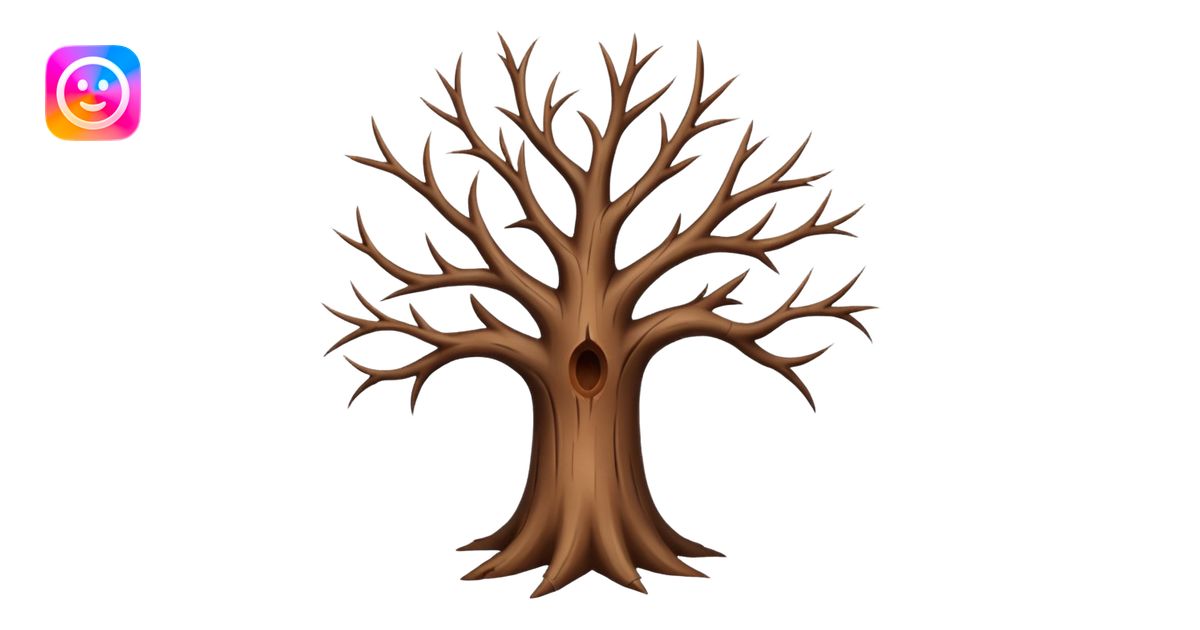 Tree without leaves emoji | AI Emoji Generator