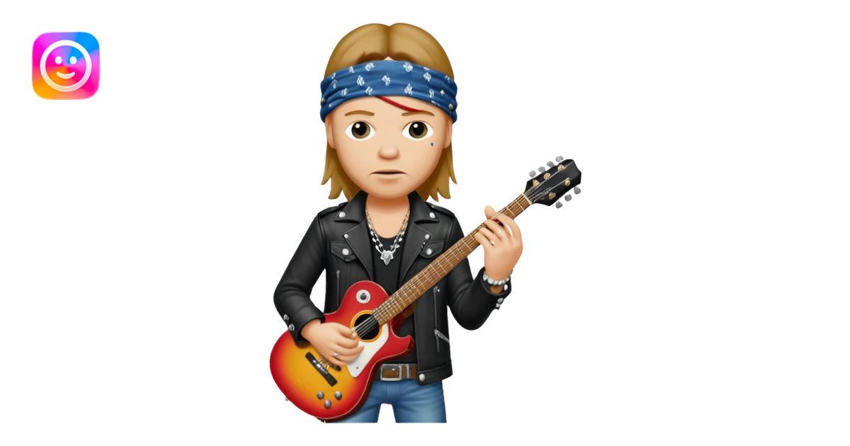 Slash guns roses emoji | AI Emoji Generator