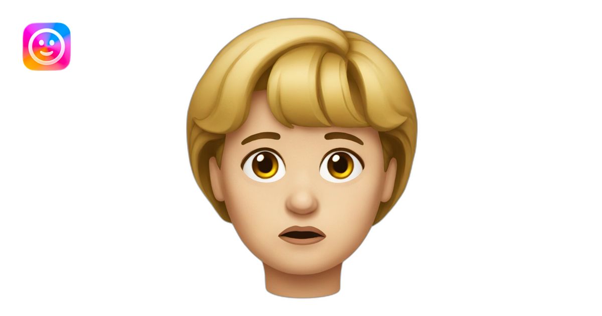 angela merkel sad emoji | AI Emoji Generator