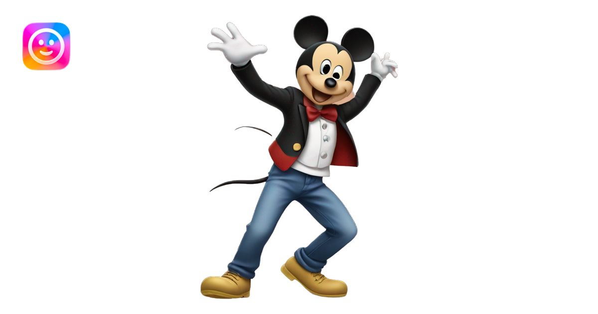 Mickey Mouse dancing emoji | AI Emoji Generator