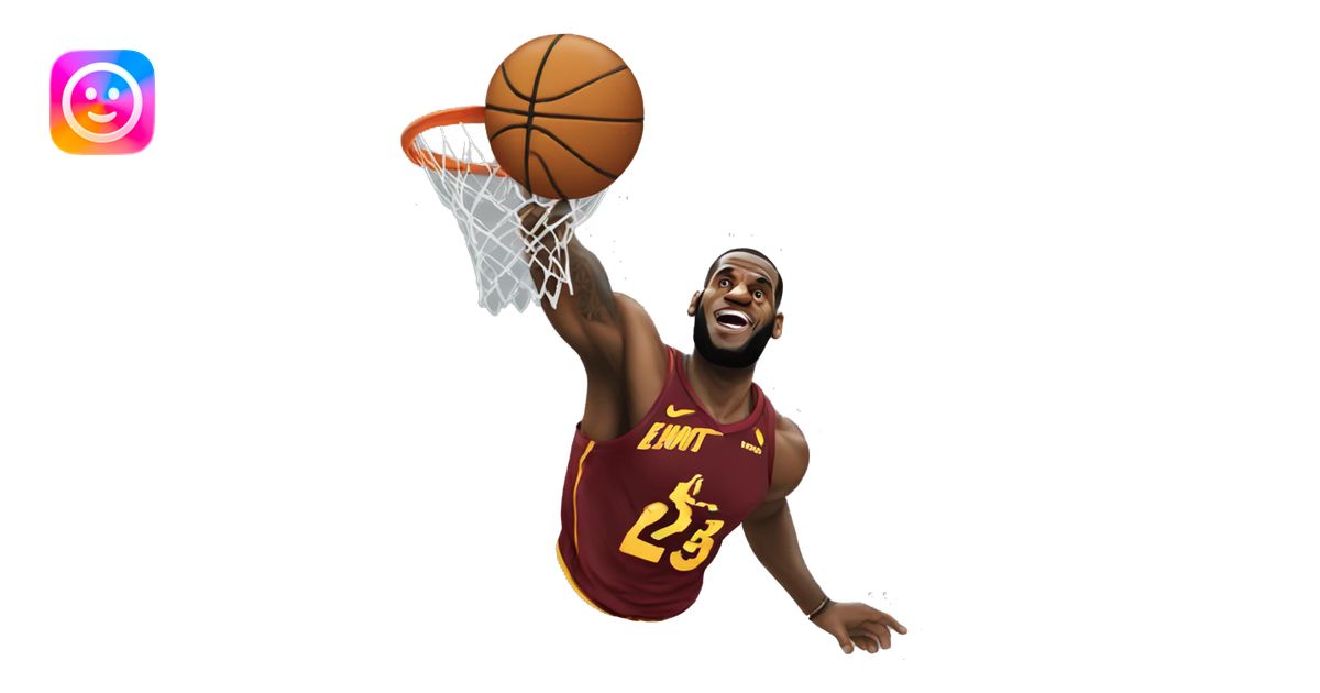 lebron dunk emoji | AI Emoji Generator