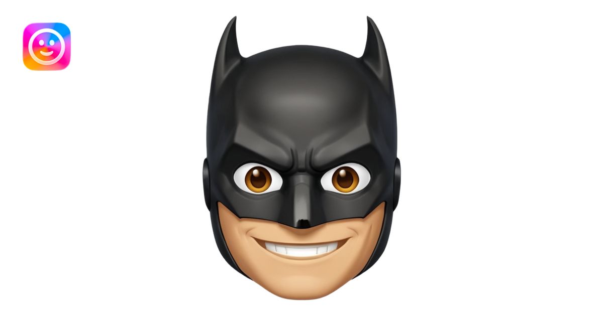 Smiling batman emoji | AI Emoji Generator