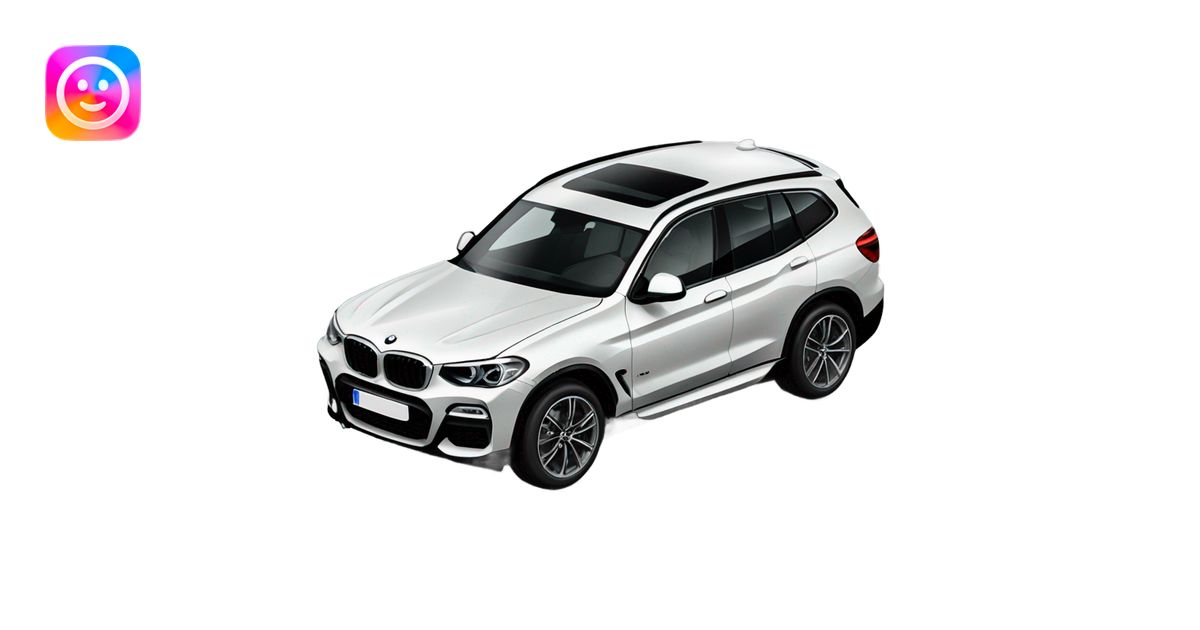 black BMW x3 Msport emoji | AI Emoji Generator