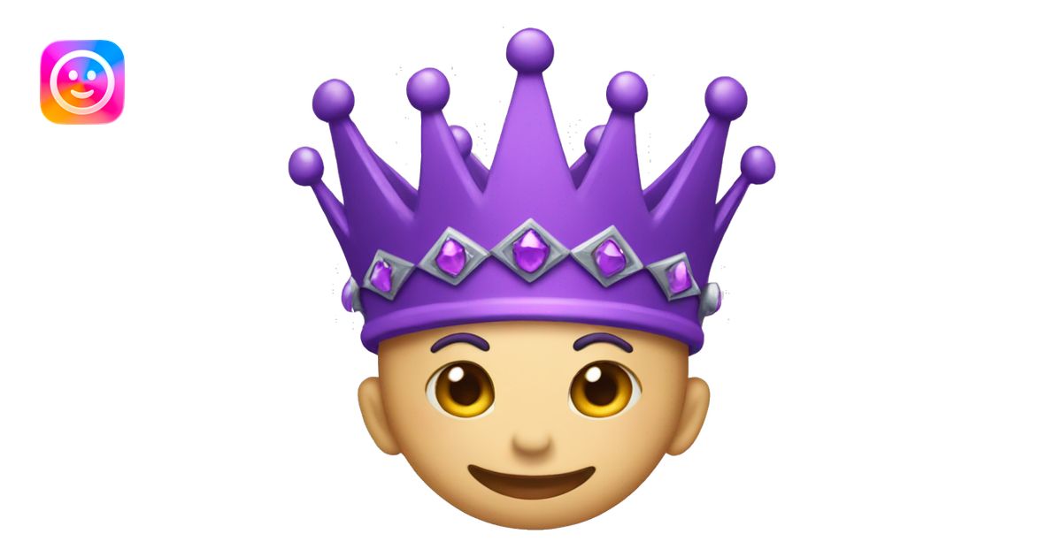 Purple princess crown emoji | AI Emoji Generator